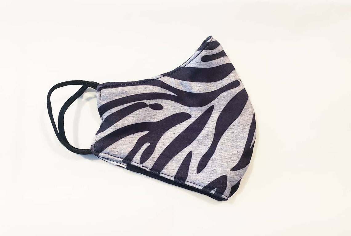 Zebra Face Mask / 100% Cotton / Reusable and Washable / Double - Etsy