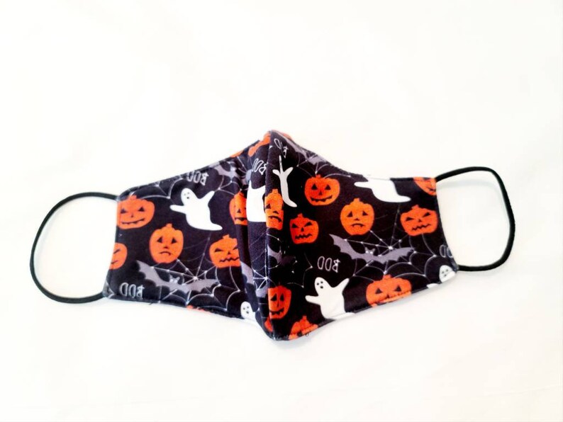 Halloween Face Mask with Filter Pocket for Adult or Child / | Etsy