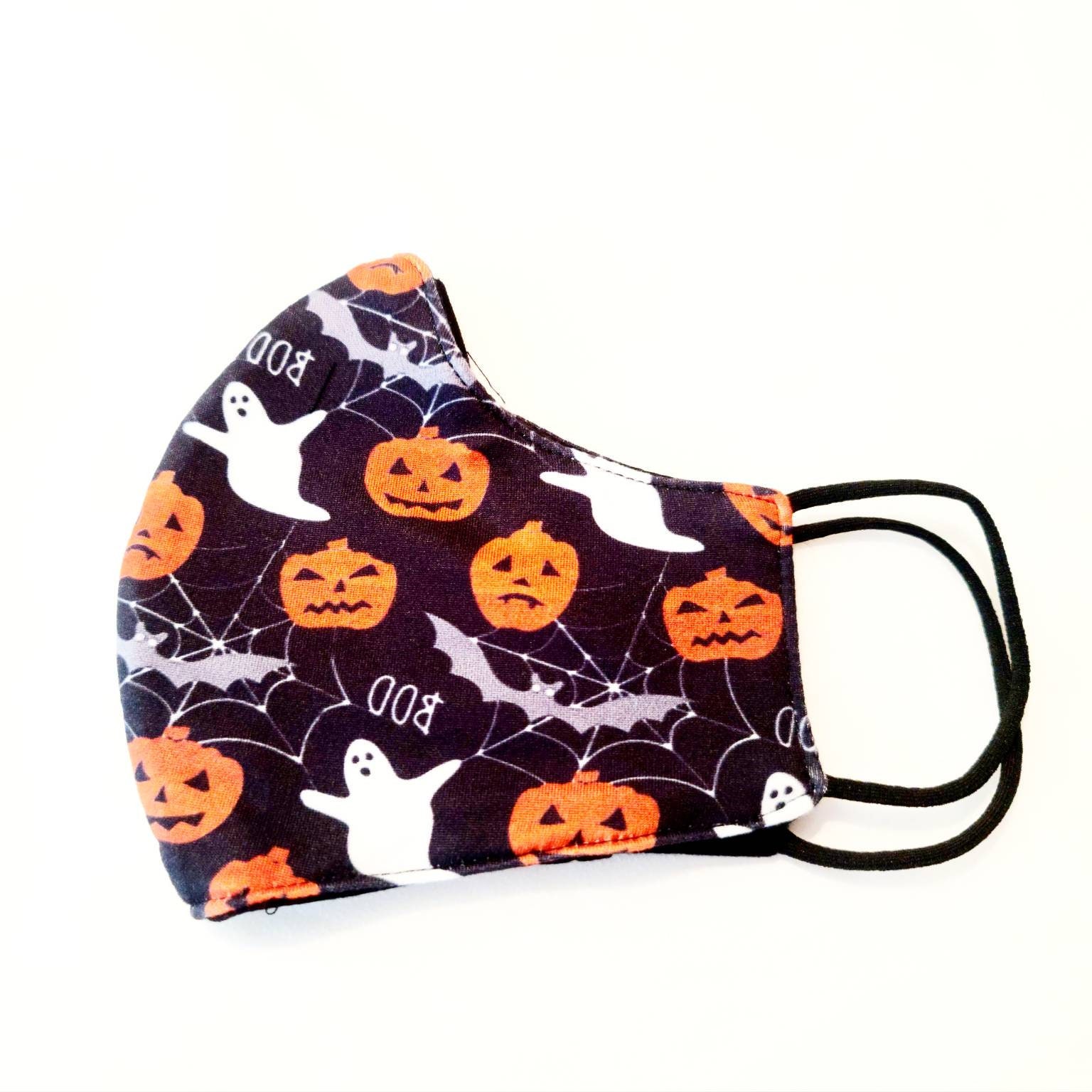 Halloween Face Mask With Filter Pocket for Adult or Child / 100% Cotton ...