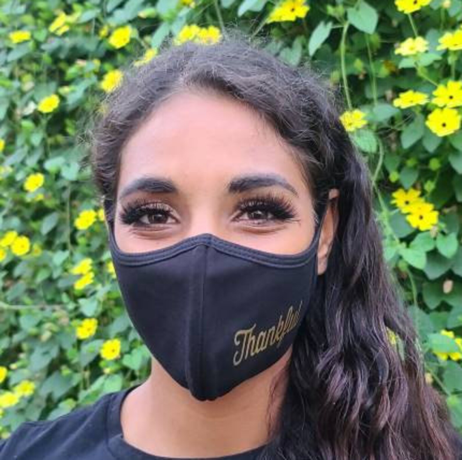 Thankful Face Mask / Thanksgiving Mask / 100% Cotton / | Etsy