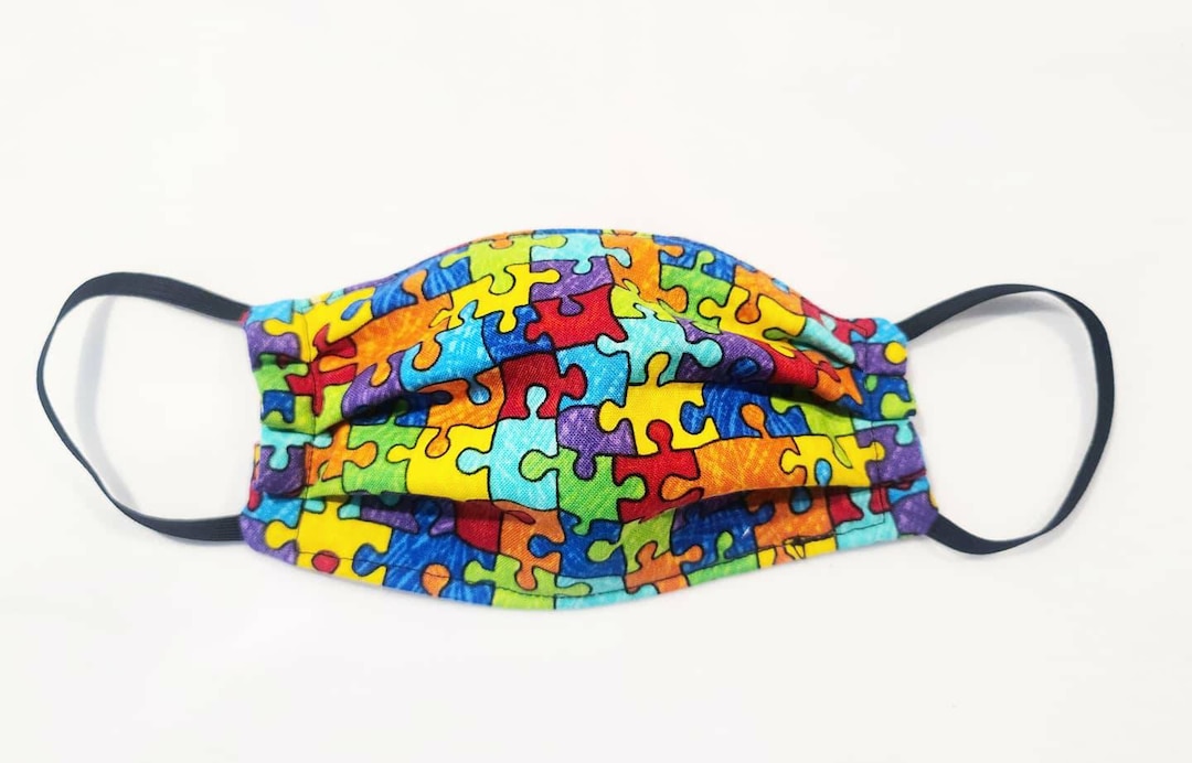 Autism Awareness Face Mask / 100% Cotton / Reusable and Washable ...