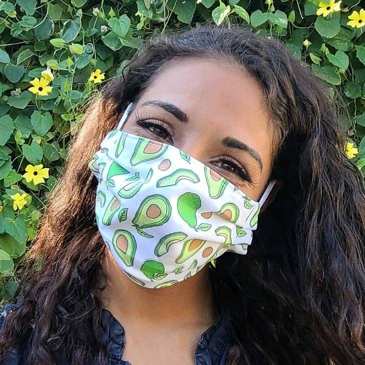 Avocado Face Mask / 100% Cotton / Reusable Washable / Triple | Etsy