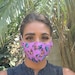 Purple Butterfly Face Mask / 100% Cotton / Reusable, Washable / Double ...