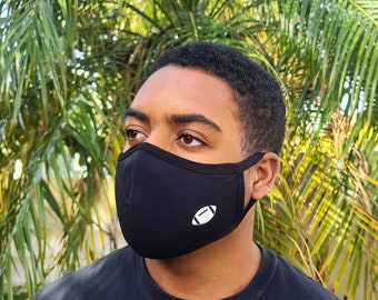 Black Football Mask - Etsy