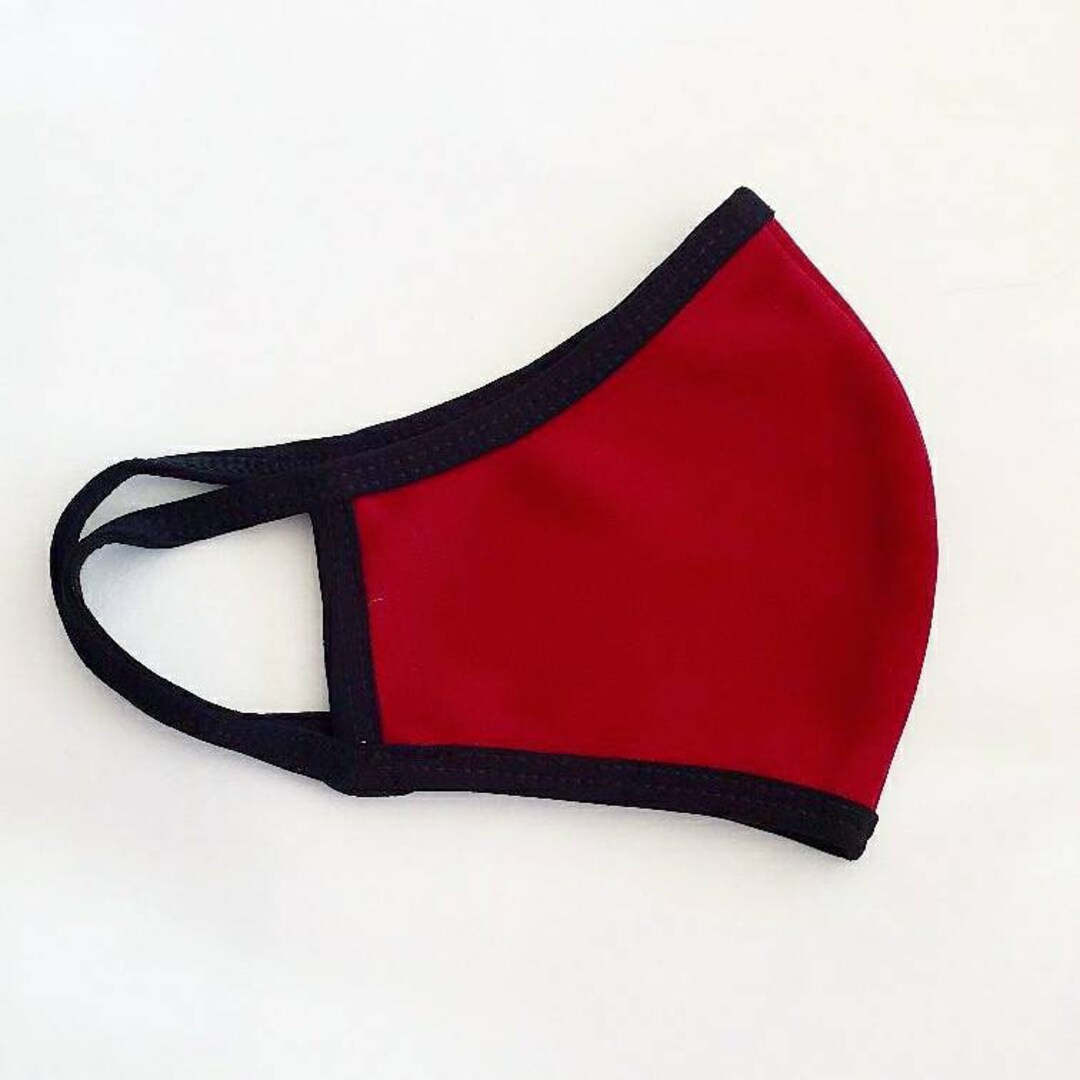 Burgundy Face Mask / 100% Cotton / Youth, Adult XL / Reusable, Washable ...