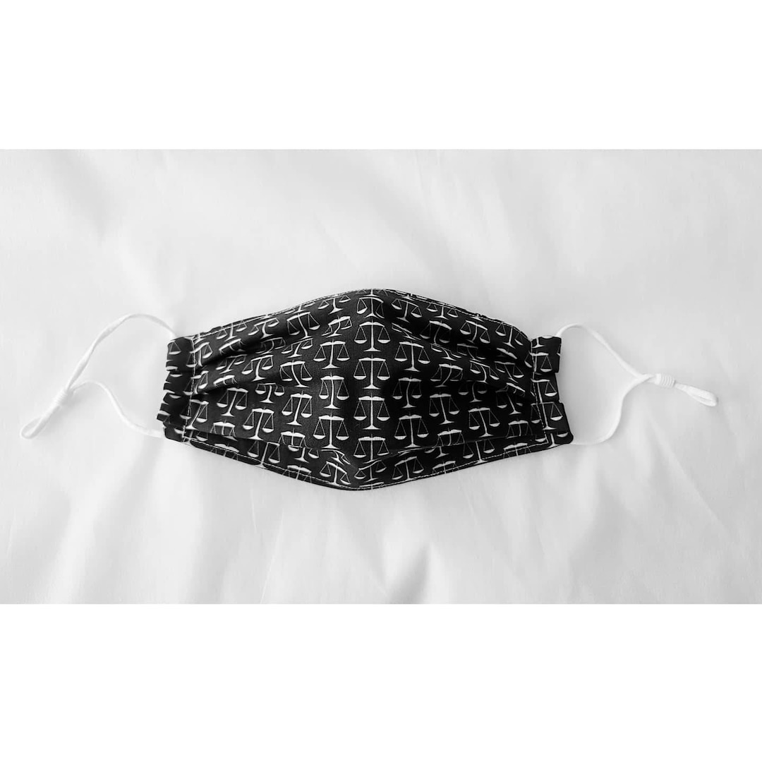 Scales of Justice Face Mask With Filter / 100% Cotton / Reusable ...