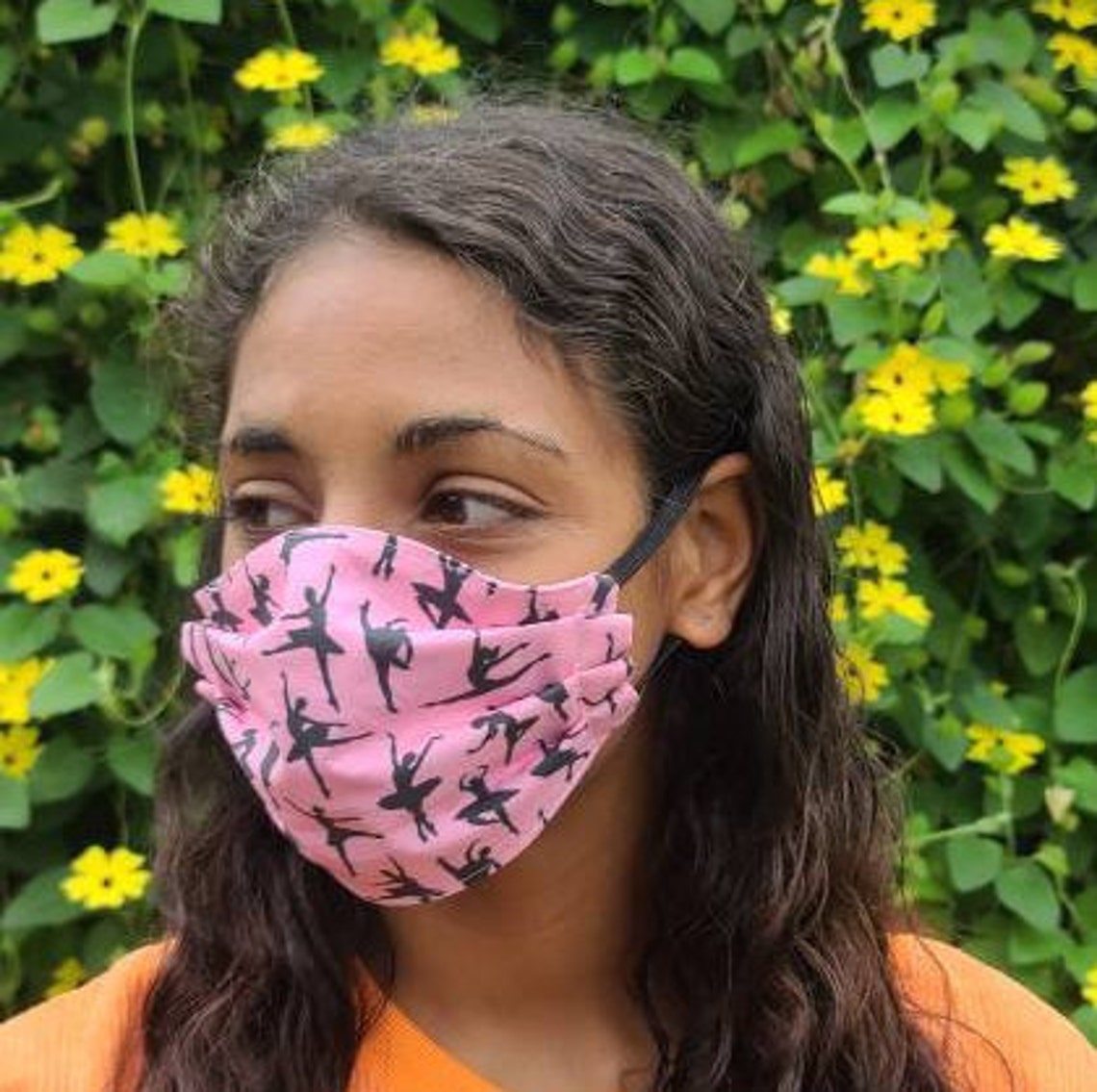 Ballerina Face Mask for Toddlers Kids and Adult With Filter | Etsy