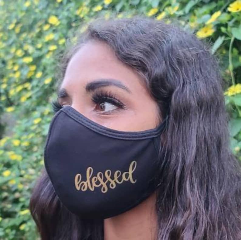 Blessed Face Mask / 100% Cotton / Reusable Washable / Double - Etsy