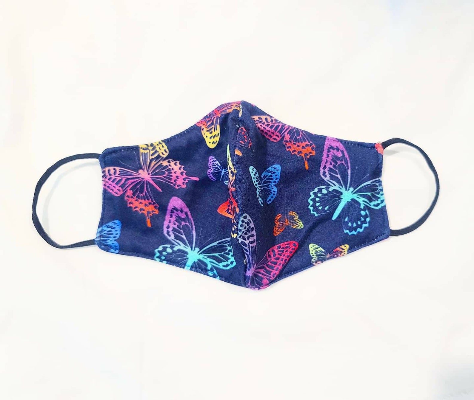 Blue Butterfly Face Mask / 100% Cotton / Reusable Washable / - Etsy