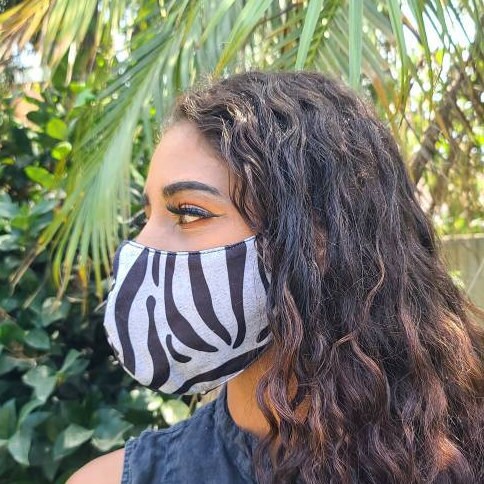Zebra Face Mask / 100% Cotton / Reusable and Washable / Double - Etsy