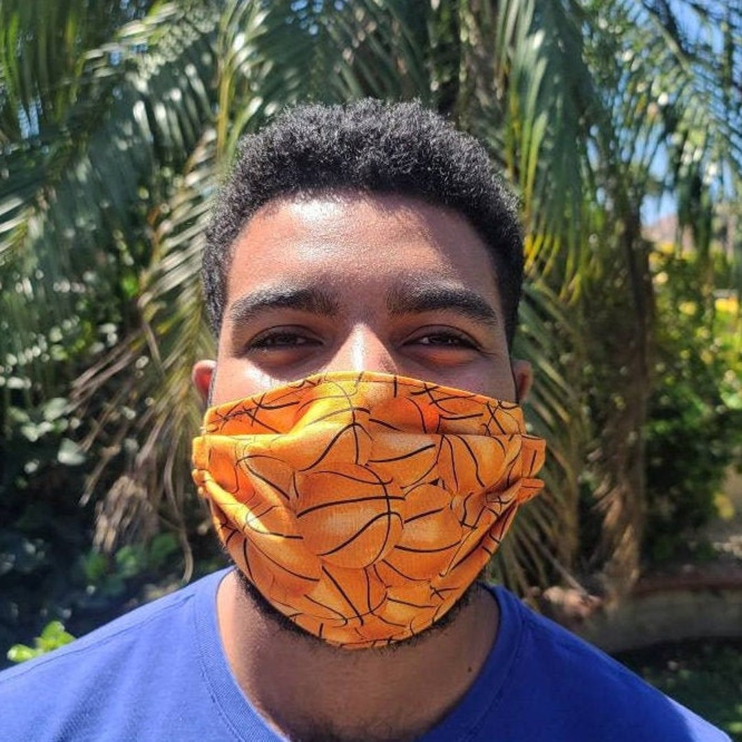 Basketball Face Mask for Kids and Adults With Filter / 100% - Etsy