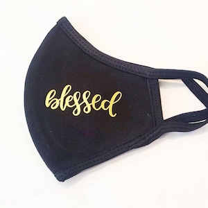 Blessed Face Mask / 100% Cotton / Reusable, Washable / Double Layer ...