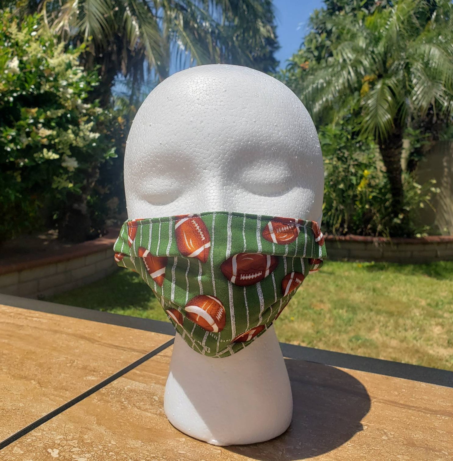 Football Face Mask / Toddler Child Adult XL / 100% Cotton / - Etsy