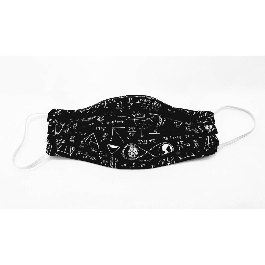 Math Face Mask / STEM Mask / Science Mask / 100% Cotton / - Etsy