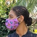 Purple Butterfly Face Mask / 100% Cotton / Reusable, Washable / Double ...