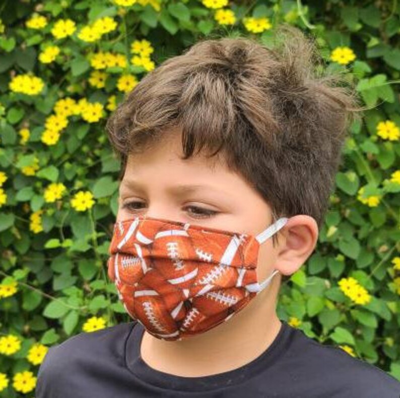 Football Face Mask With Filter / Toddler Child Adult and XL - Etsy