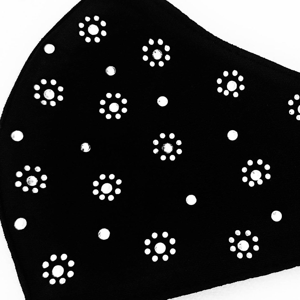 Bedazzled Face Mask With Adjustable Straps / Bling Face Mask / - Etsy