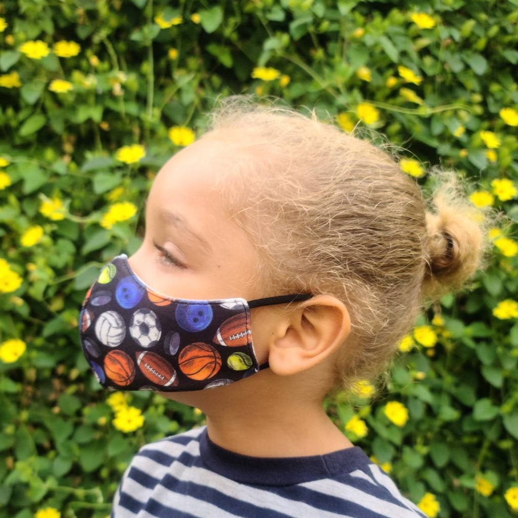 Sports Face Mask for Toddler, Child, Teen, Adult / 100% Cotton ...