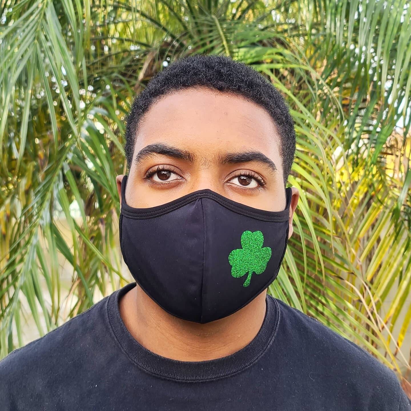 St Patrick Day Face Mask / 100% Cotton / Reusable, Washable / Kiss ...