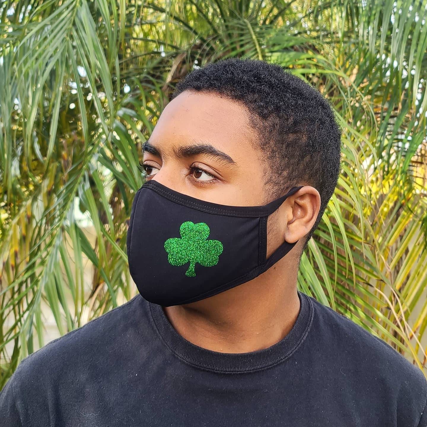 St Patrick Day Face Mask / 100% Cotton / Reusable Washable / - Etsy