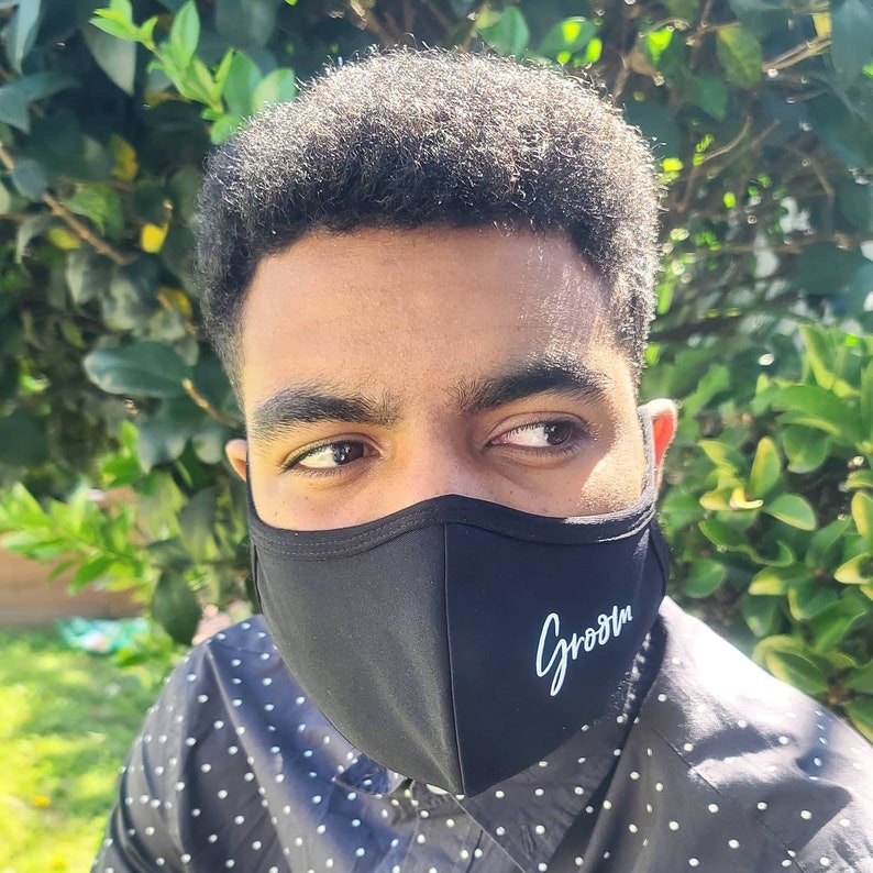 Groom Face Mask / 100% Cotton / Reusable and Washable / Double - Etsy