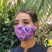 Purple Butterfly Face Mask / 100% Cotton / Reusable, Washable / Double ...