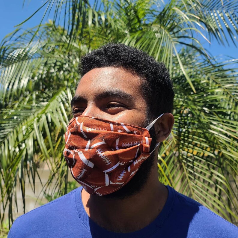 Football Face Mask With Filter / Toddler Child Adult and XL - Etsy