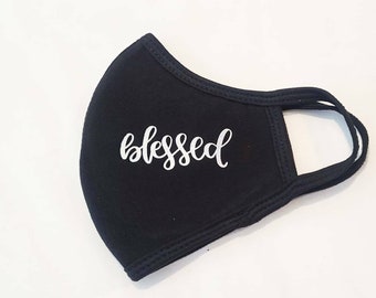 Silver Cross Face Mask / 100% Cotton / Reusable Washable / | Etsy