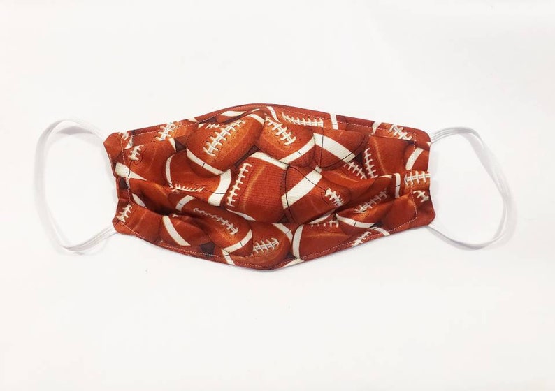 Football Face Mask With Filter / Toddler Child Adult and XL - Etsy