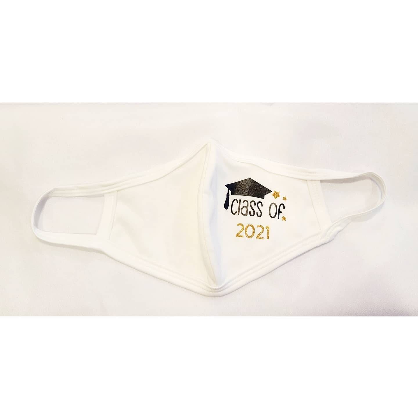 Graduation 2021 Face Mask / 100% Cotton / Nose Wire / Reusable - Etsy