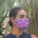 Purple Butterfly Face Mask / 100% Cotton / Reusable, Washable / Double ...