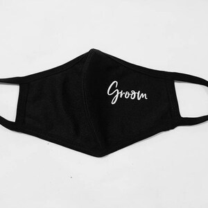 Groom Face Mask / 100% Cotton / Reusable and Washable / Double Layer ...