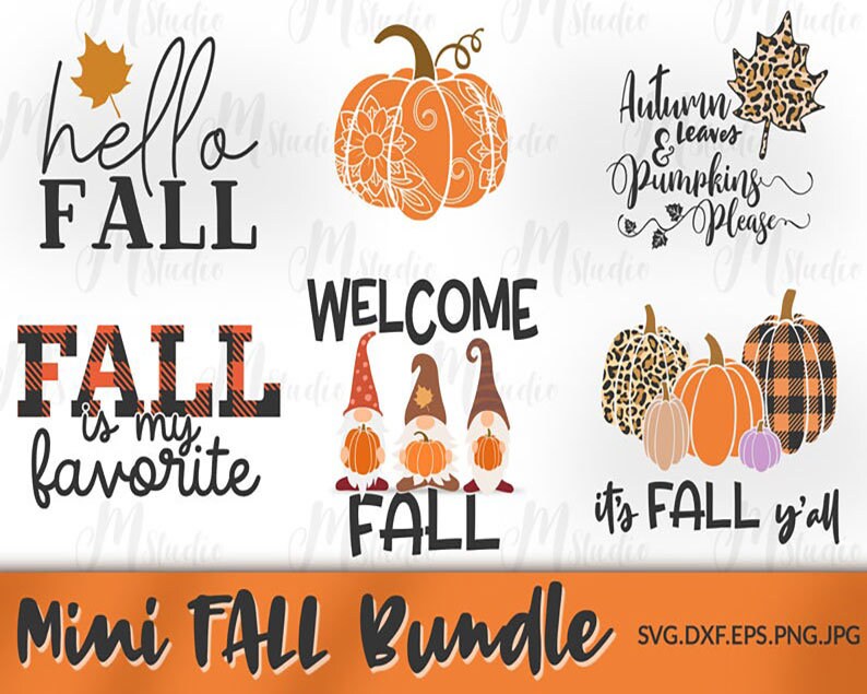 Fall SVG Bundlefall svgfall svg filessvg fallpumpkin | Etsy