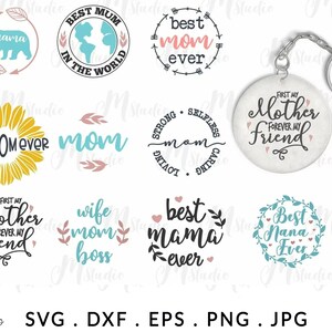 Keychain Svg Bundle, Circle Patterns Svg, Key Ring Pattern, Keychain ...