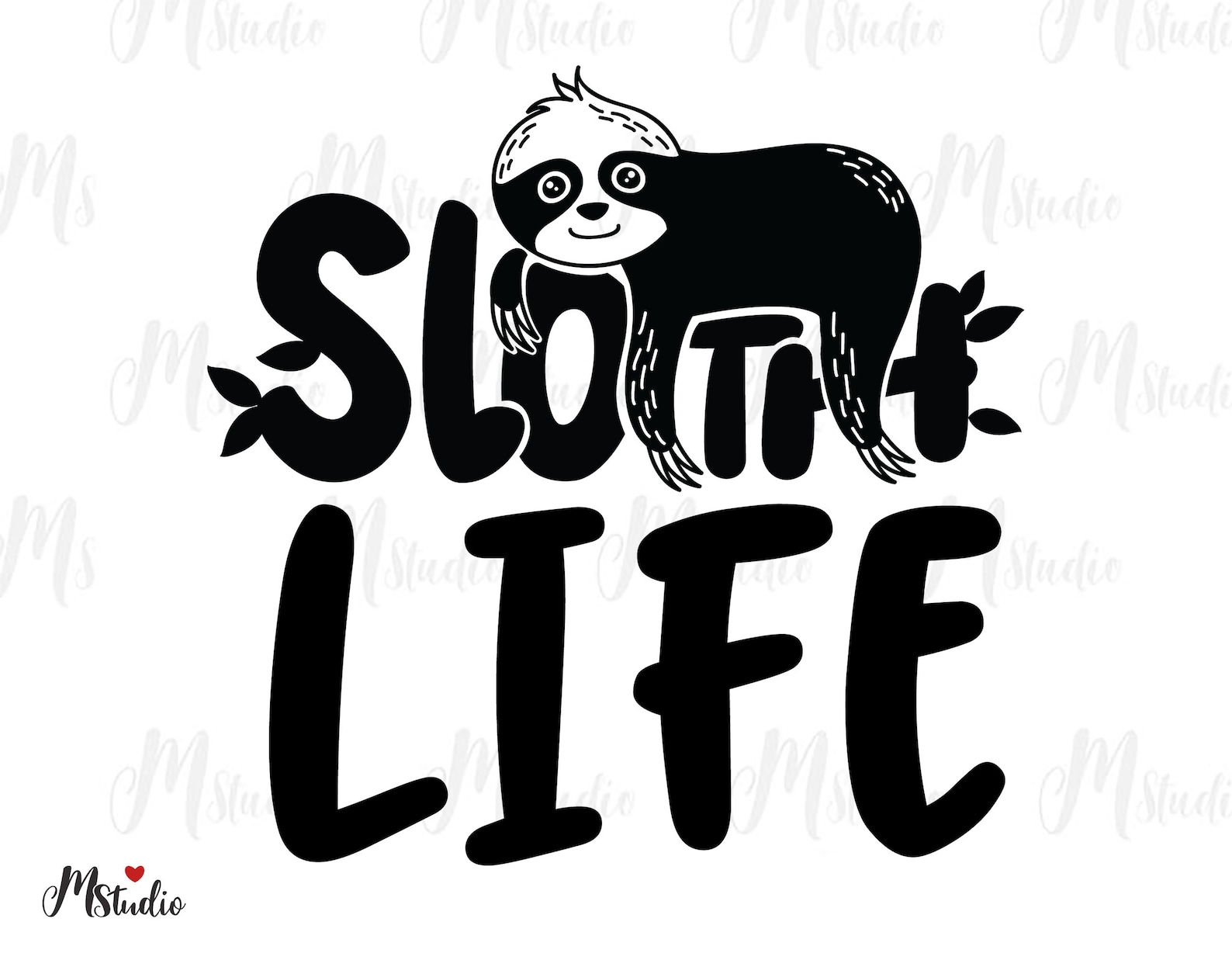 Sloth SVG Bundle Sloth Animal Sloth Monogram Svg Sloth Svg | Etsy