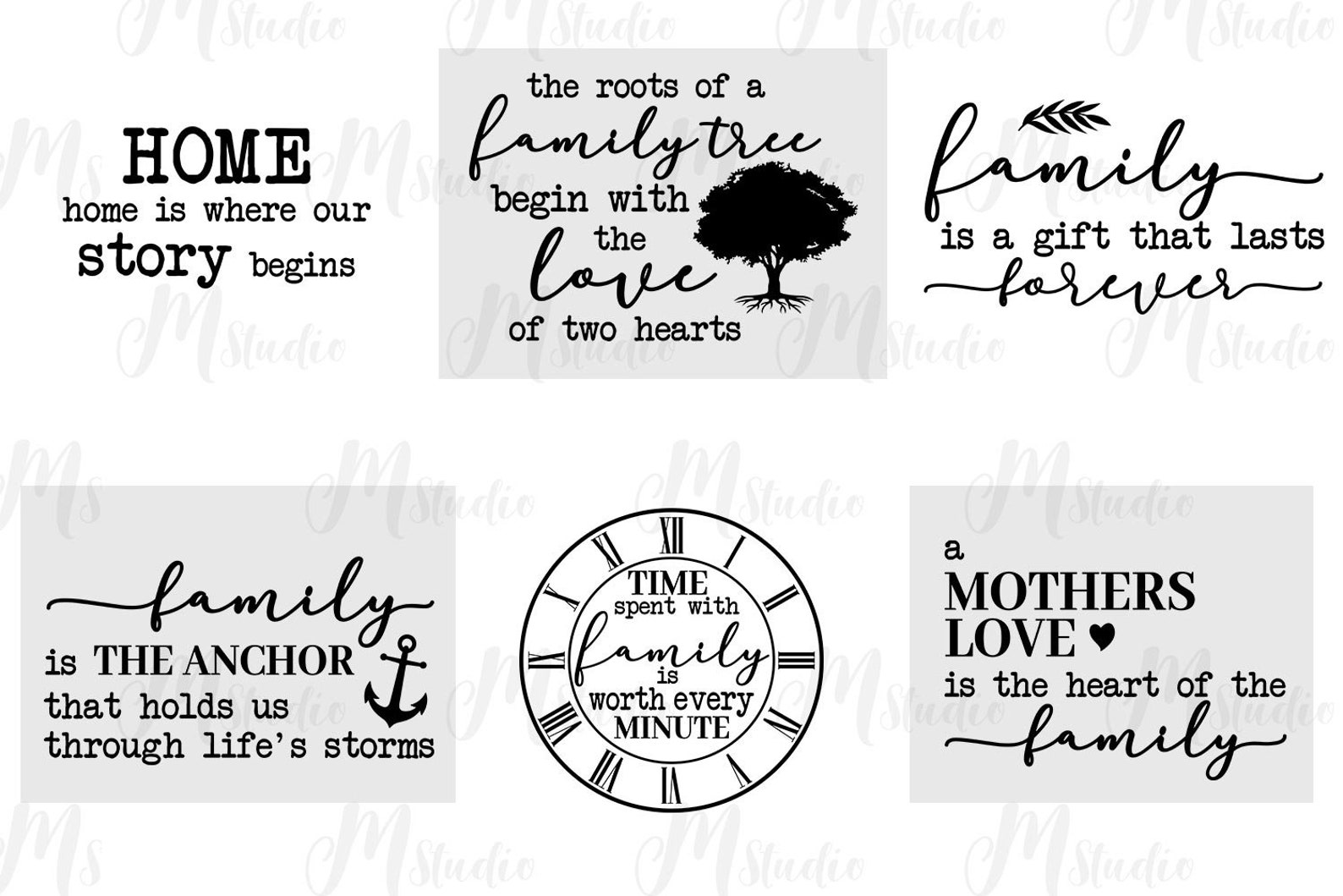 Family Sign Svg Bundle, Funny Cut Files, Home Decoration Pack - Etsy