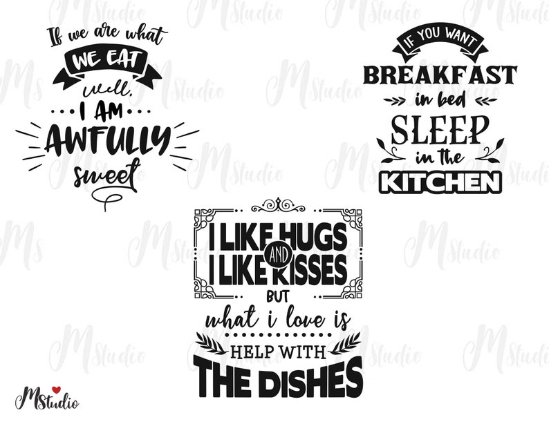 Funny Kitchen Svg Bundle Funny Kitchen Svg Cooking Svg | Etsy