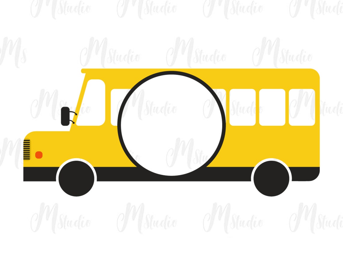 School Bus Svg Back to School Svg School Svg Monogram Svg | Etsy
