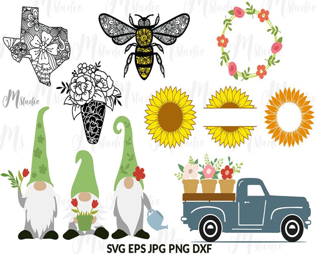 Spring Bundle, Spring Svg, Welcome Spring Svg, Dxf, Png Instant ...