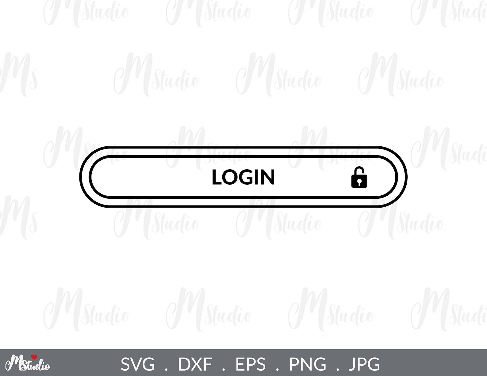 Login Button Svg Login Button Cut Files Computer Svg Laptop | Etsy