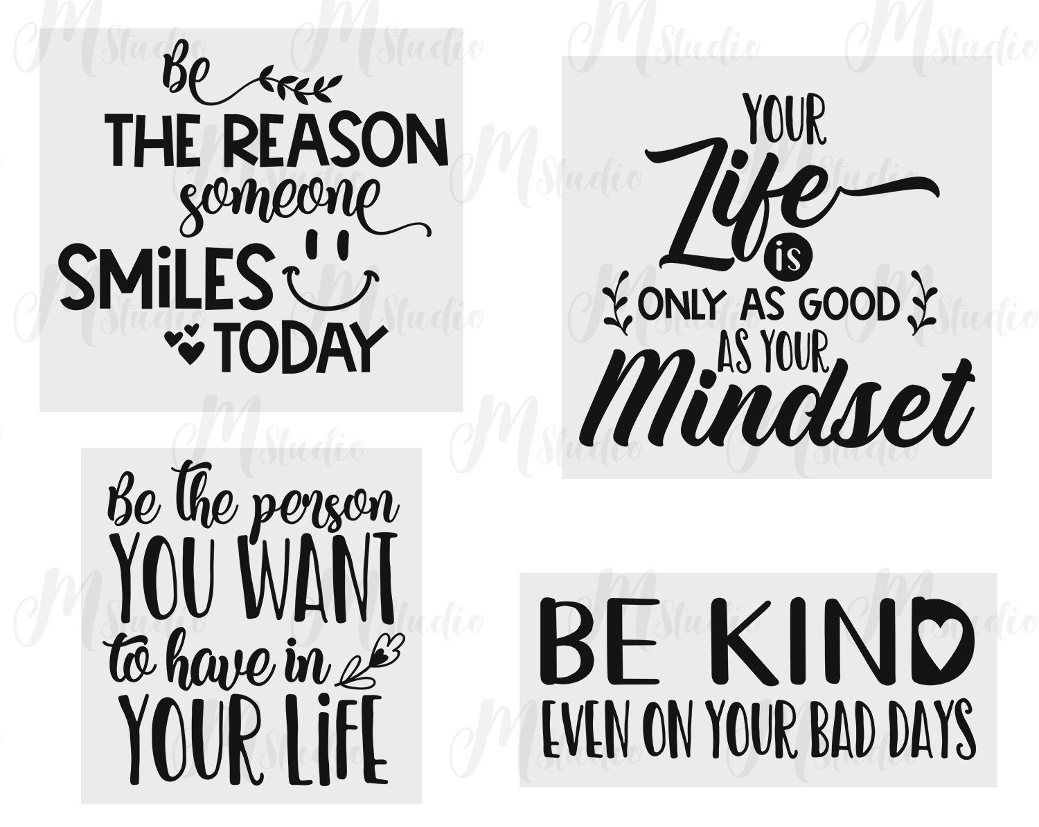 Inspirational Quotes Svg Bundle for Cricut and Sillouette - Etsy