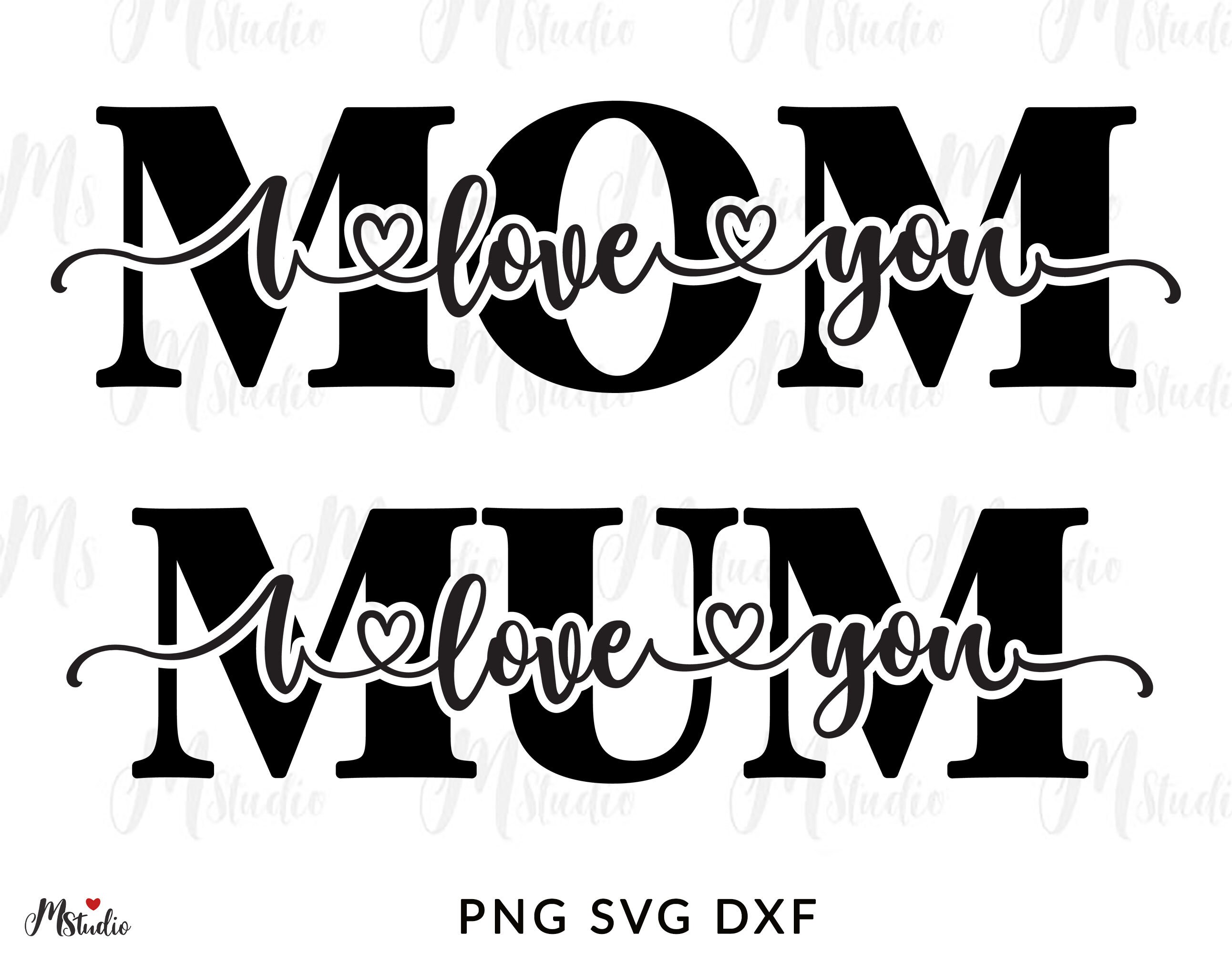 Te amo mamá SVG Día de la Madre SVG mamá svg Mom Quote | Etsy México