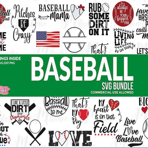 Baseball Svg - Etsy