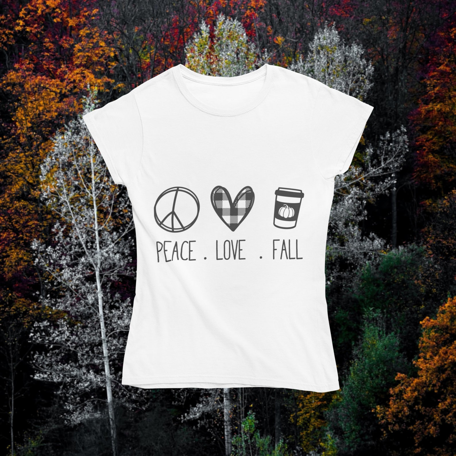 Peace Love Fall SVG File Fall Svg Peace Sign SVG Cut Files | Etsy