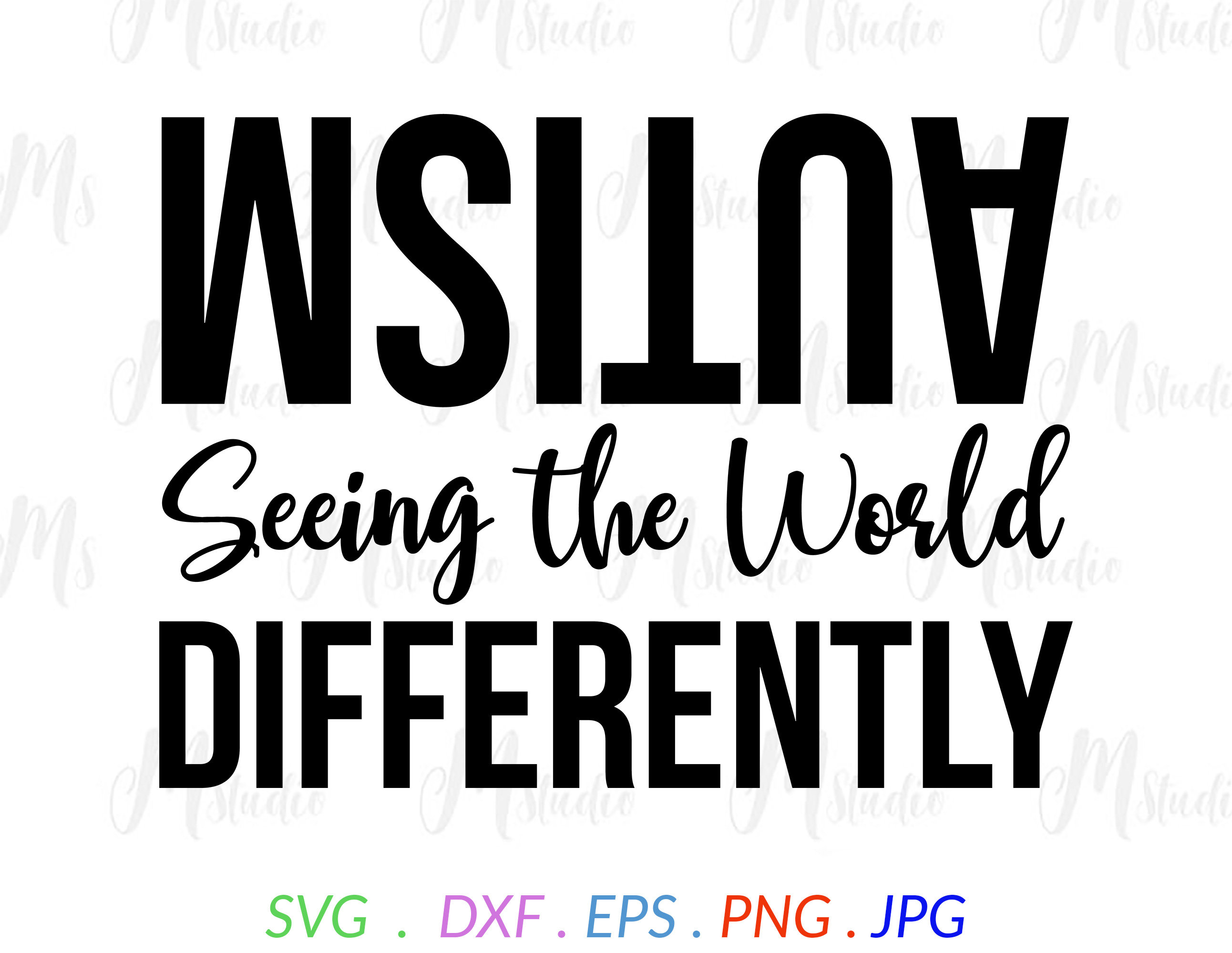 Autism Seeing the World Differently SVG PNG EPS Cricut - Etsy