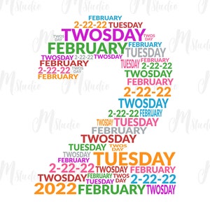 Happy Twosday SVG, Twosday Shirt SVG, February 22nd 2022, Happy Twosday ...