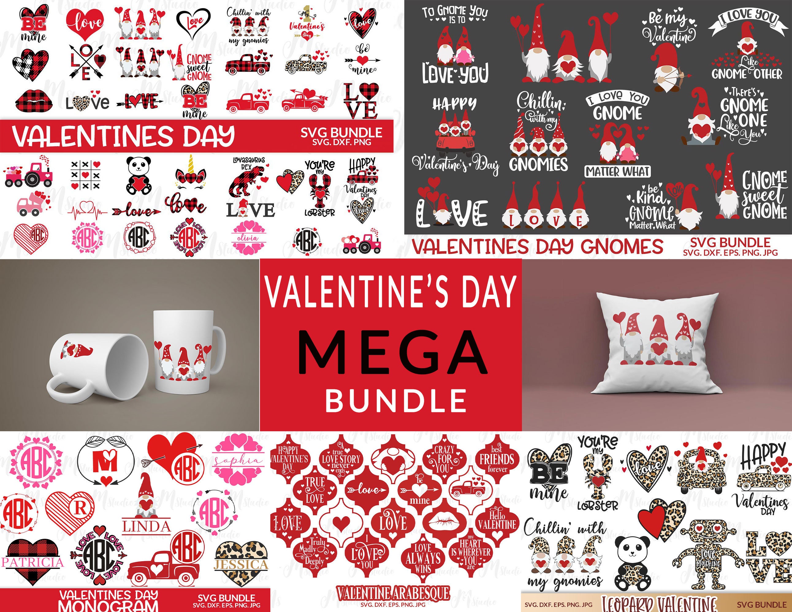 Valentines SVG Bundle Valentines Day Valentines Day SVG - Etsy