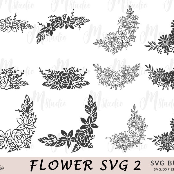 Flower Svg Files - Etsy