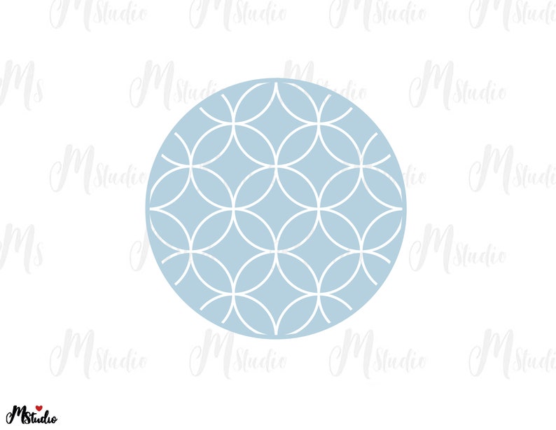Round Pattern Svg Circle Patterns Svg Keychain Background | Etsy