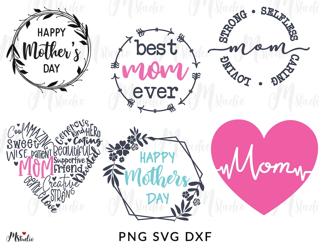Mom Heart Svg, Mom Svg, Mothers Day Cut File, Shirt, Mama Svg, Heart ...